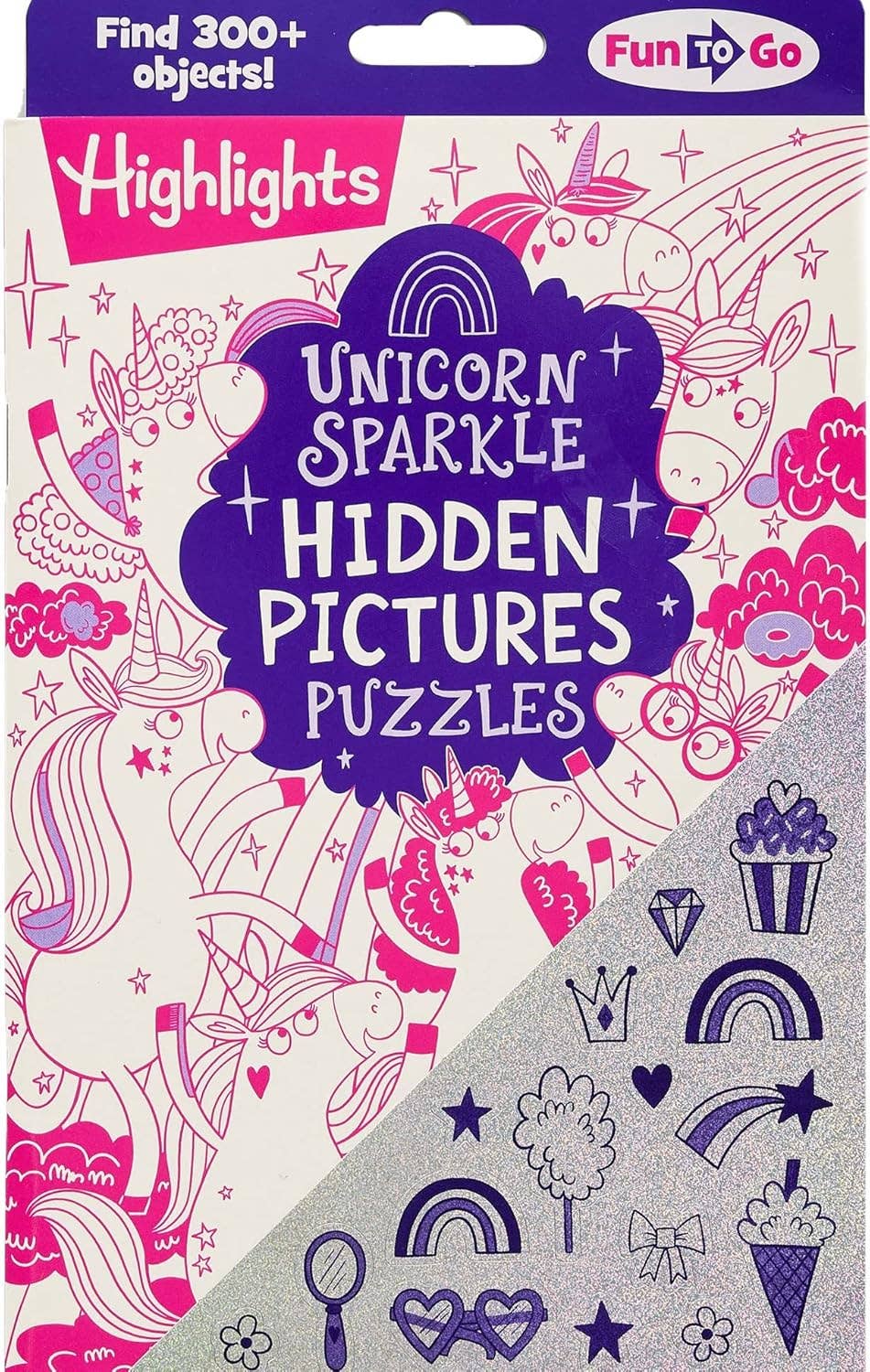 Unicorn Sparkle Hidden Pictures Puzzles – The Prize Booth