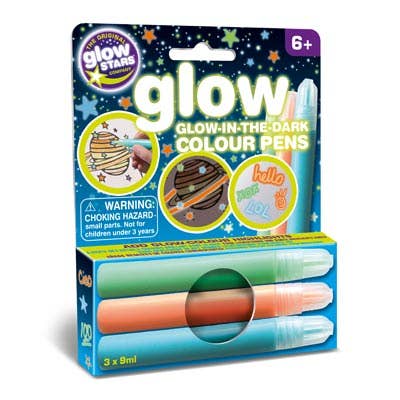 Glow-In-The-Dark Colour Pens, Three Pens – The Prize Booth