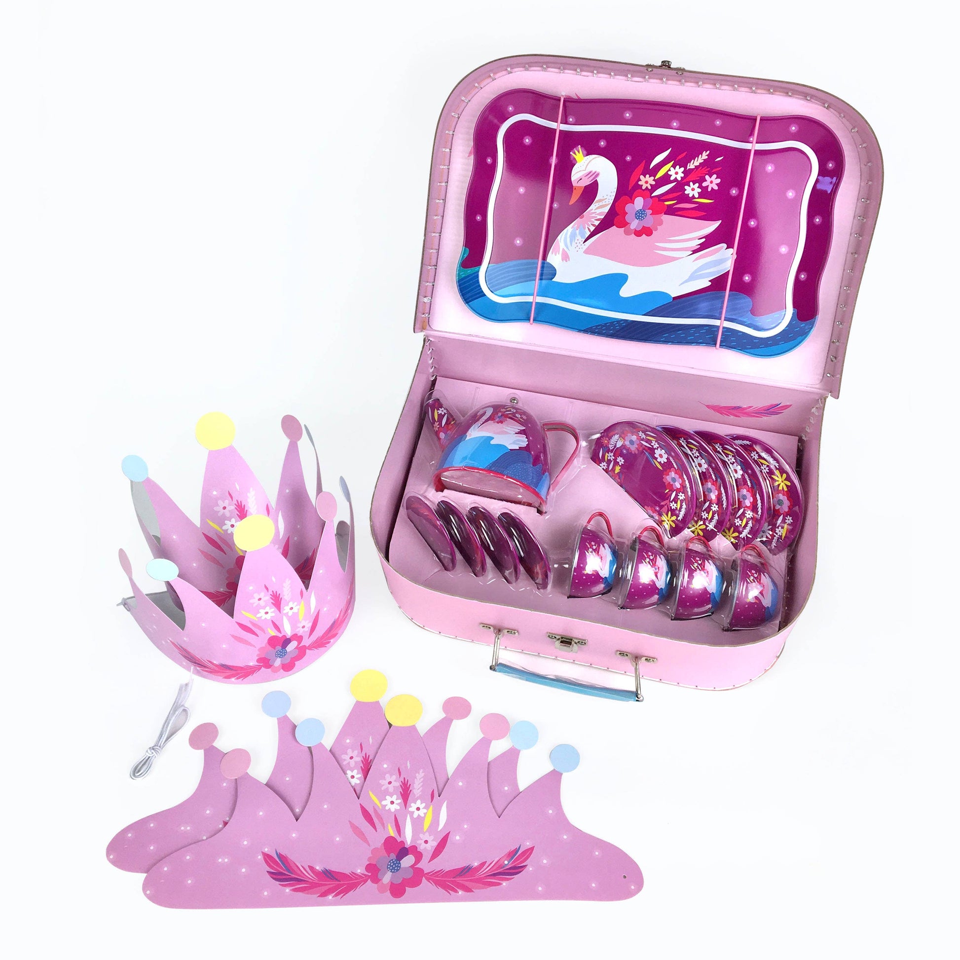 Swan Princess Tin Tea Set – The Prize Booth