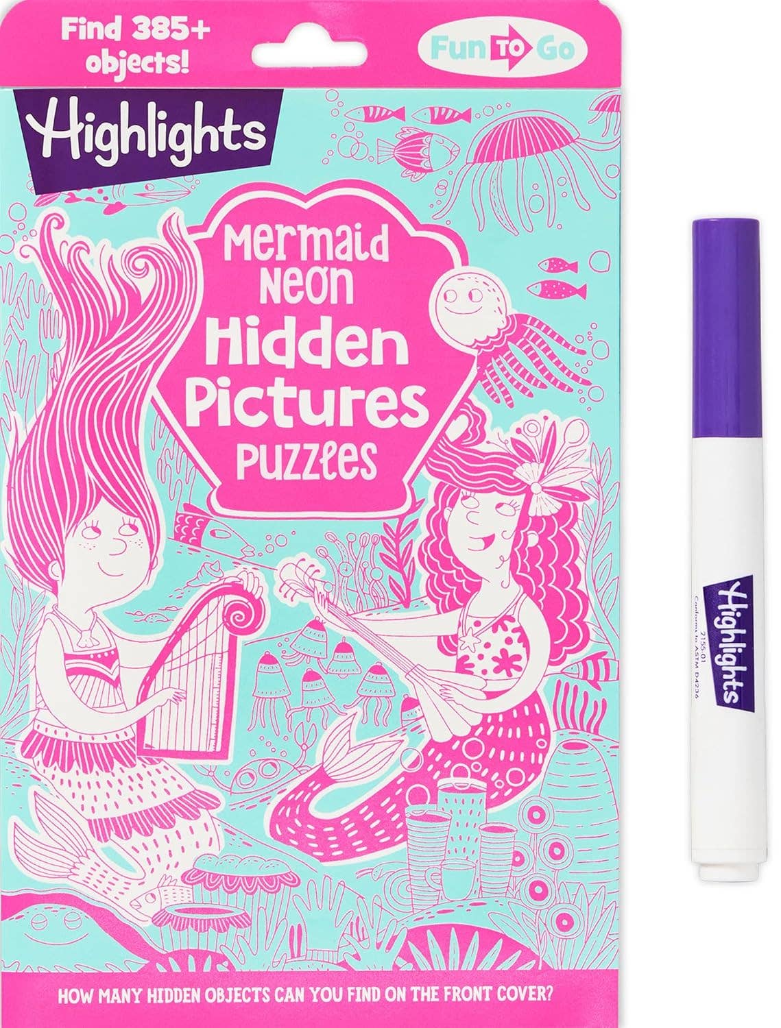 Mermaid Neon Hidden Pictures Puzzles – The Prize Booth